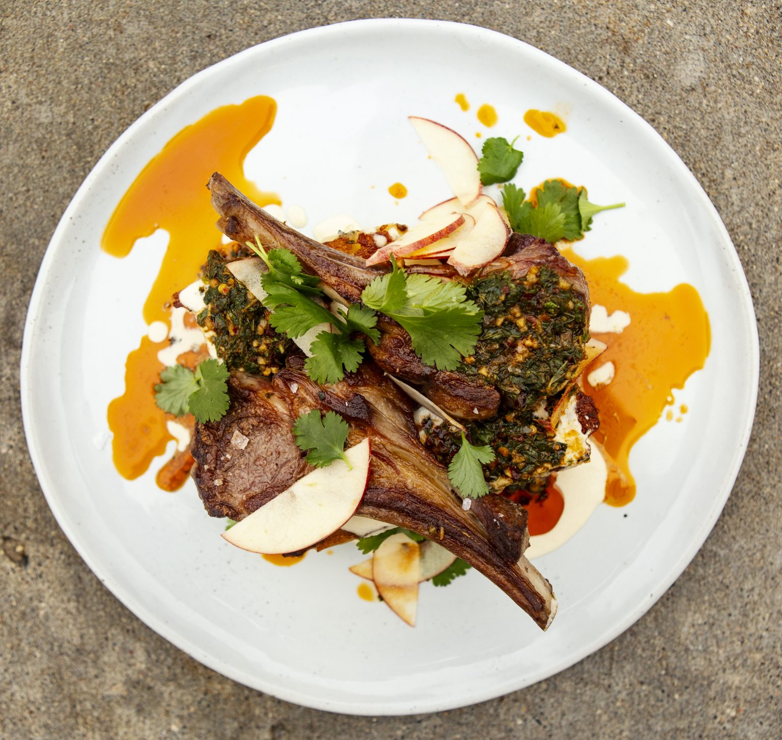 Goat Chops with Potato Pave and Charmoula - Shepherd Song Farm