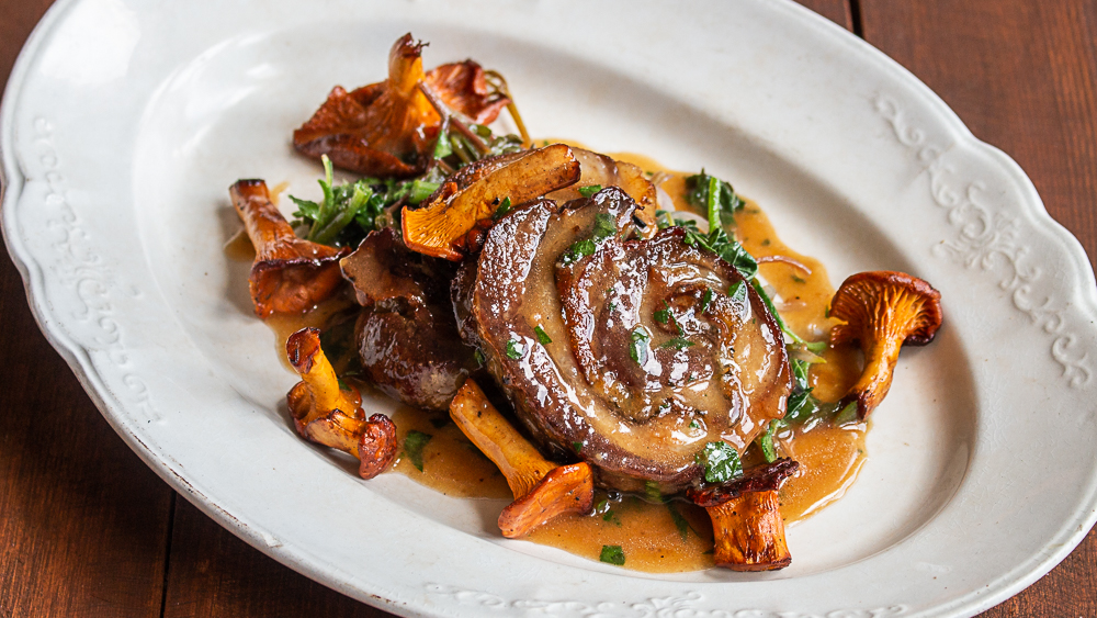 Braised, Stuffed Lamb Breast or Brisket with Pan Gravy