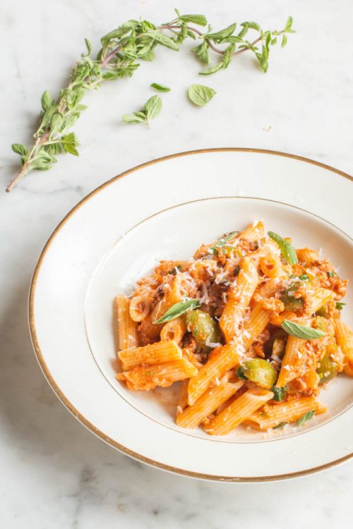 Italian Goat Ragu Recipe with Olives and Marjoram