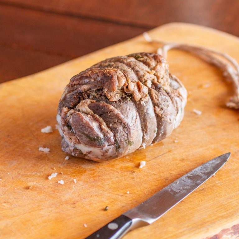Herb Stuffed Saratoga Lamb Roast or Roulade Recipe