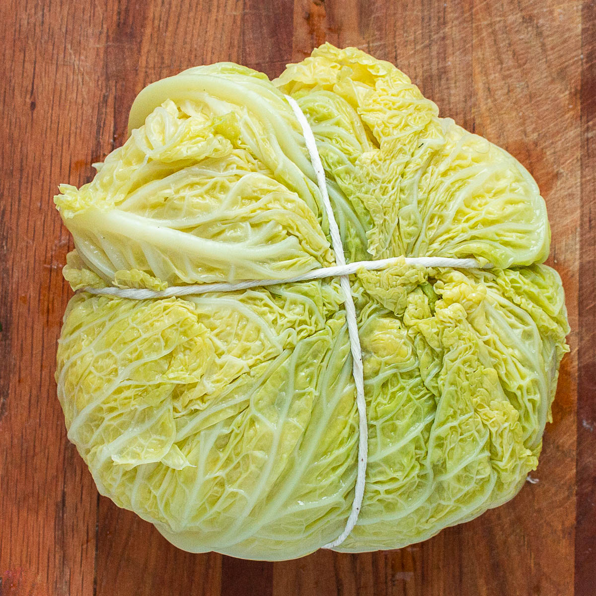 Stuffed Cabbage with Lamb, Herbs and Walnuts