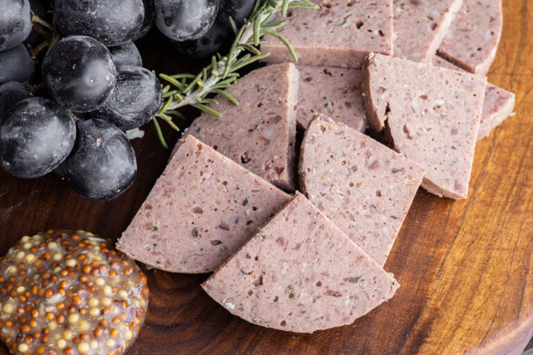 Homemade Liverwurst or Braunschweiger from Lamb Liver