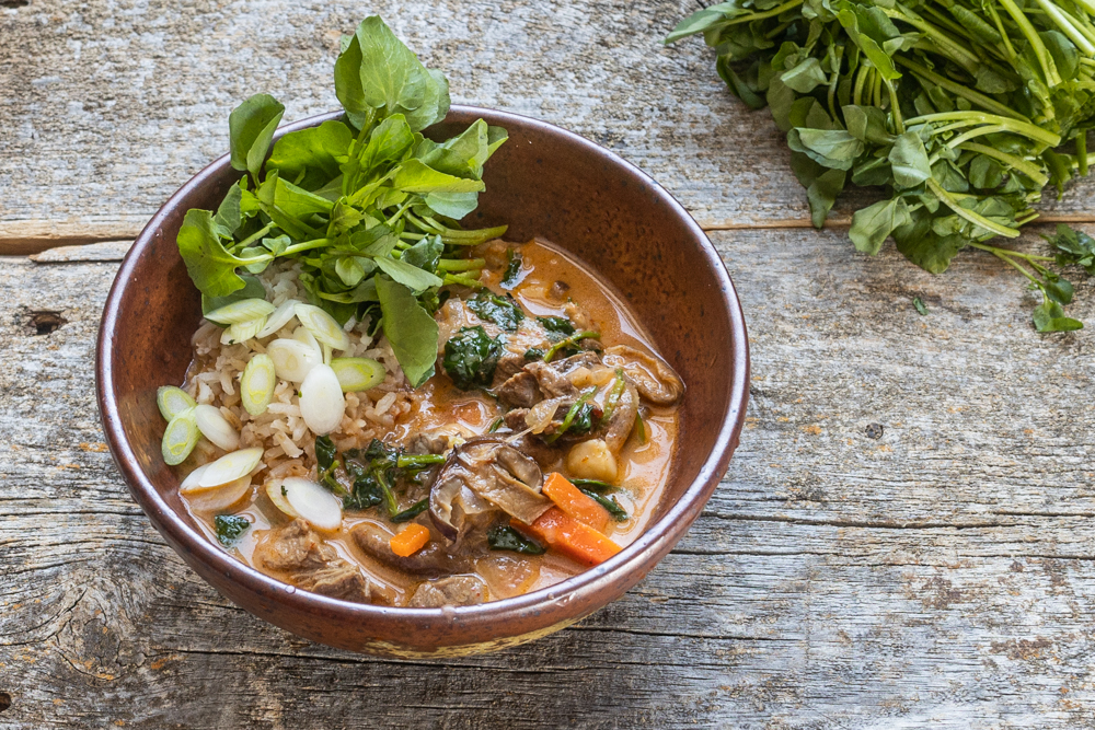 Thai Goat Curry with Watercress - Shepherd Song Farm
