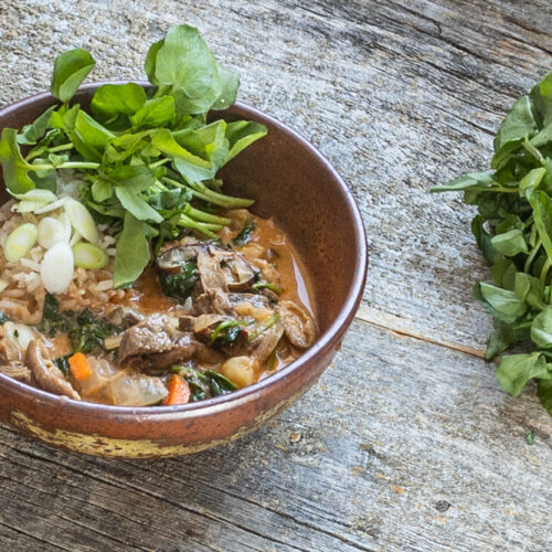 Thai Goat Curry with Watercress - Shepherd Song Farm